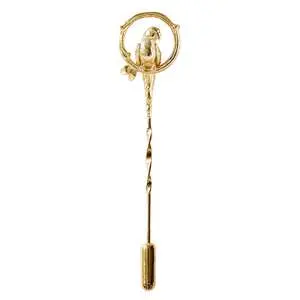 LEE RENEE Parakeet Tie Pin – Upright - Gold