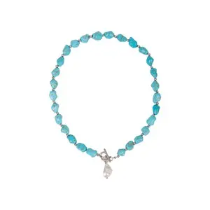 Saachi Turquoise Beaded Pendant Necklace