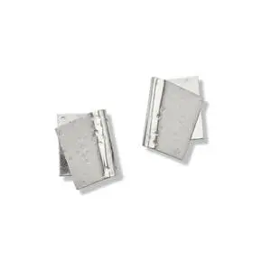 JAREDJAMIN Fold Over Post Earrings - Silver