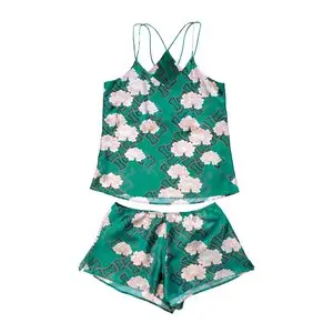 EMMA WALLACE Kiku Cami Set - Green