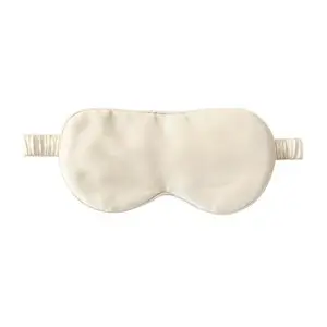 SOFT STROKES SILK Neutrals Pure Mulberry Aviator Style Silk Eye Mask Set Of Two In Chestnut Cream - Brown/purple/white