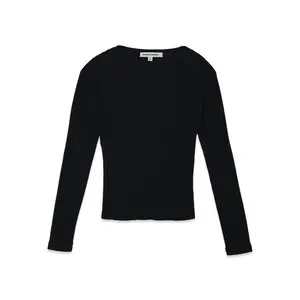 NOEND Essential Ribbed Long Sleeve Crop Top