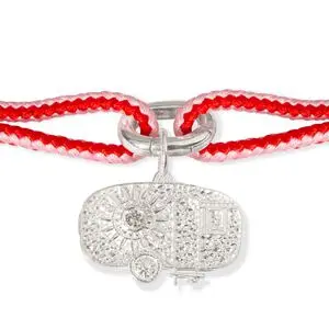CARAVAN OF STONES Alassio Diamond Charm Bracelet - Red