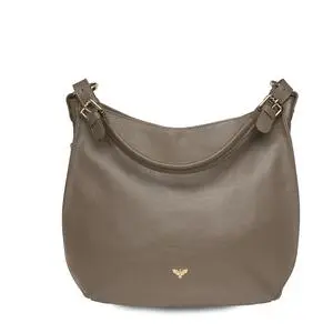 APATCHY LONDON Harriet Mink Leather Hobo Bag - Black