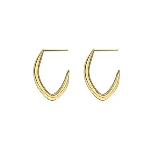 TORY LONG Zelda Hoop Earrings - Gold