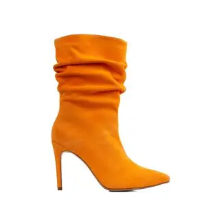 GINISSIMA Suede Leather Boots - Orange
