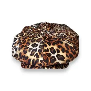 MISTER MILLER - MASTER HATTER Leigh Francis X Mister Miller Leopard Print Bakerboy Cap