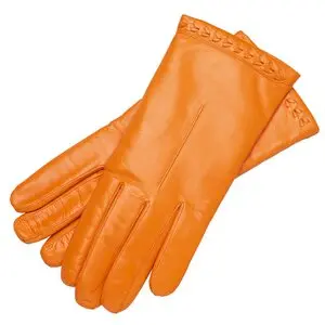 1861 GLOVE MANUFACTORY Ferrara Nappa Leather Gloves - Orange