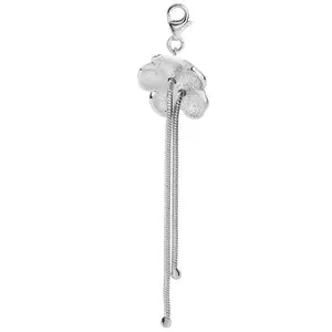 LUCY QUARTERMAINE Lilly Tasseled Charm - Silver