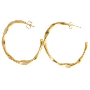 KAREN HALLAM Stella Gold Plated Hoop Earrings