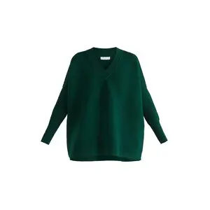 PAISIE Ribbed V-neck Jumper
