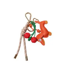 POP UPS BRAND Charm Key Chain - Orange/red