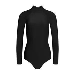 PAOLA AMADOR High-neck Bodysuit - Black