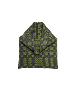 MABLI Green / Grey Carthen Merino Tube Scarf Umber / Lichen - Green/grey
