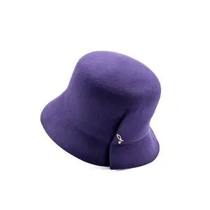 DORIA 1905 Wool Felt Cloche Hat - Purple