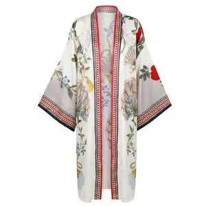 LOVEIST STORE Printed Kimono - Red