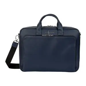 LUIS STEVEN Briefcase Pebble Leather - Blue