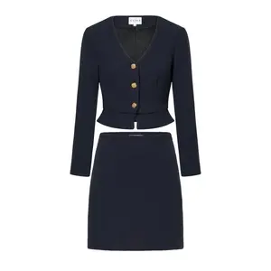 GAÂLA Milana Cotton Tweed Two-piece Set