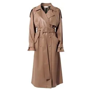 Women's Vegan Leather Trench Coats