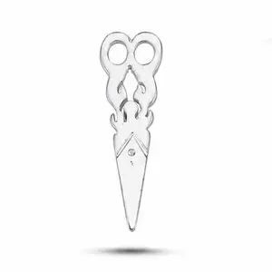ECCE ARTISAN DIAMONDS 925k Sterling Scissors Mini Pin - Silver
