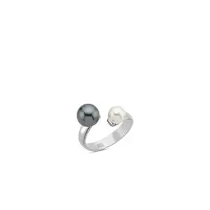 LINYA JEWELLERY Pearl Ring - Silver