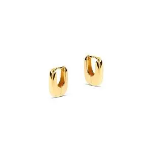 AMADEUS Bella Mini Geometric Huggie Earrings - Gold