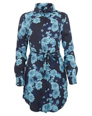 LORDS OF HARLECH Floral Shirt Dress - Blue
