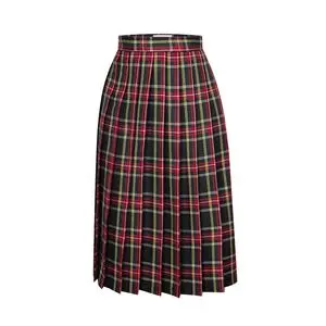 COME ON Christine Tartan Pleated Skirt - Red