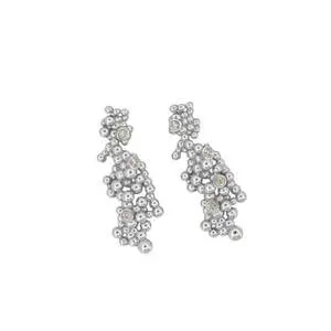 MARTINA ROZENBERG SMIRA JEWELRY Drizzle Dangle Earrings - Silver