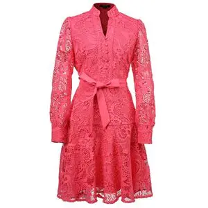 SMART AND JOY All-lace Long Sleeve Mini Dress