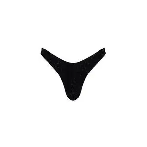 MONARCH Gisele Crystal High Hip Bottom - Black