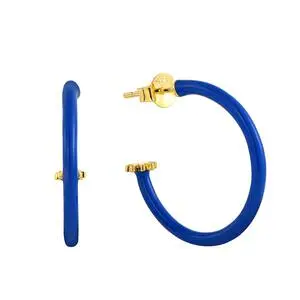 PINNOLE Hoop Earrings Blue