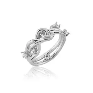 Mishka Twist Thorn Ring - Silver