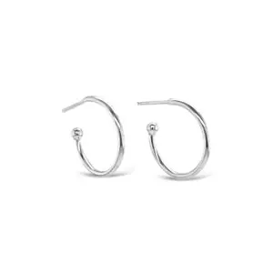 LUTIRO Hoop Earrings 15mm - Silver