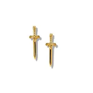 JAREDJAMIN Lady Macbeth Dagger Stud Earrings - Gold