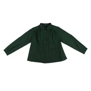 LO NEEL Fiby Button-up Embroidered Shirt - Green