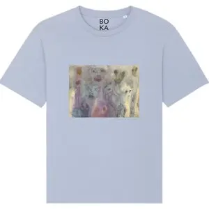 BOUTIQUE KAOTIQUE Organic Cotton Graphic T-shirt - Blue