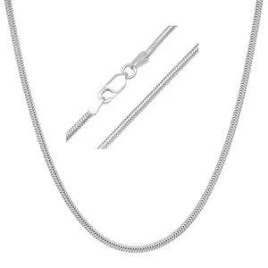 KYLIE HARPER Italian Sterling Snake Chain - Silver