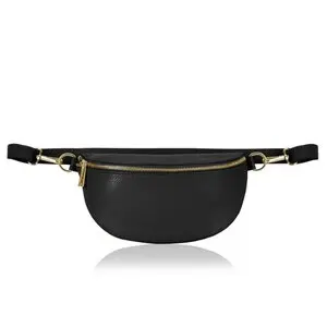 BETSY & FLOSS Zadar Leather Crossbody And Waist Bag - Black