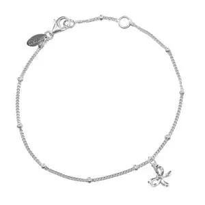 MURU Bow Charm Bracelet - Silver
