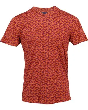LORDS OF HARLECH Maze Leaves Mulberry - Orange