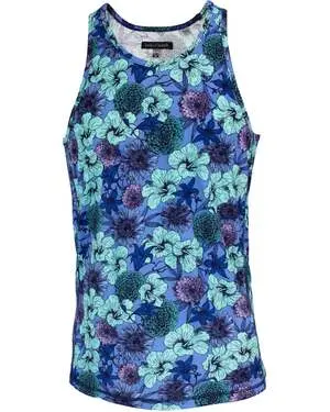 LORDS OF HARLECH Tedford Hibiscus Garden Tank - Blue