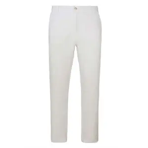 Haris Cotton Linen Pants With Back Cargo Pockets - White