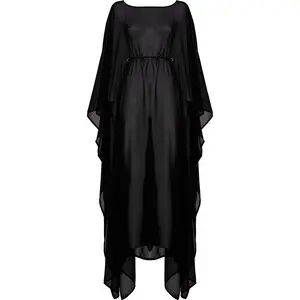 ANTONINIAS Vellichor Chiffon Beach Overlay With Adjustable Rope