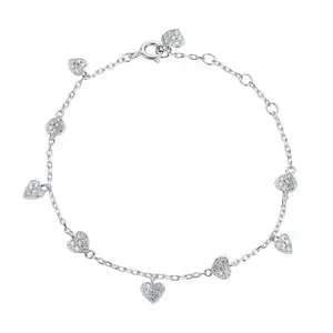 BLOOMTINE | EARTH ANGEL HQ Heart Bracelet In Sterling - Silver