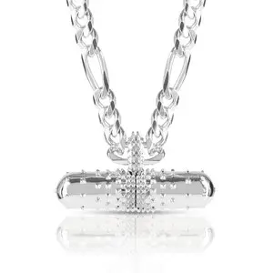 KASUN LONDON D Bar Pendant Necklace