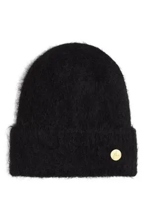 HORTONS ENGLAND Mohair Beanie - Black