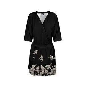 ALOHA FROM DEER Cranes Envelope Wrap Dress