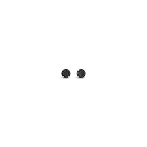 LUTIRO Round Five Mm Stud Earrings - Black