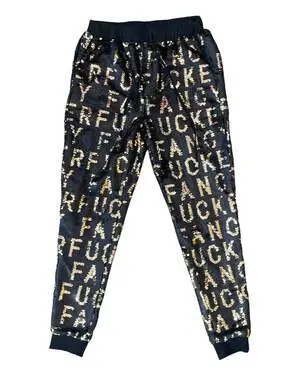 ANY OLD IRON Sequined Joggers - Black